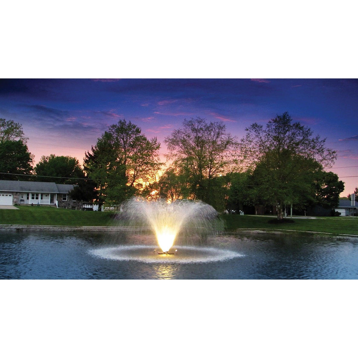 SA2WW-10 Scott Aerator Night Glo 2 Light Warm White LED Set — Your Pond ...