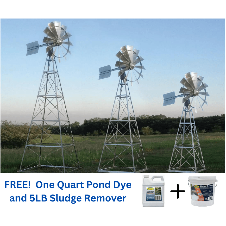 Pond Aerator Windmill – Becker Windmill Aerator For Remote Ponds Up To ...